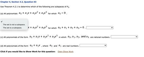 Text Chapter 4 Section 4 2 Question 03 Use Theorem 4 2 1 To