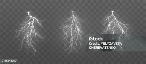 방전 전류 세트 뇌우와 번개 빛과 빛의 효과 전류를 방전합니다 고립 색상에 대한 스톡 벡터 아트 및 기타 이미지 고립 색상 공습 광학 작용 Istock