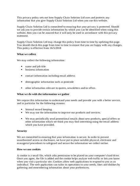 Supply Chain Management Scm How It Works And Why Its Doc Template