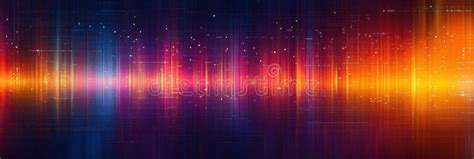 Colorful Abstract Waveform With Bright Hues Representing Sound And Music Dynamics In A Vibrant