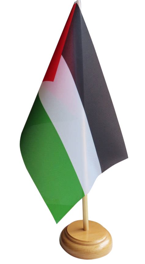 Palestine Flag Desk Flag Wooden Base Custom Flag Australia