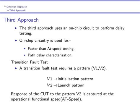 Transition Fault Detection Pdf Physics Science