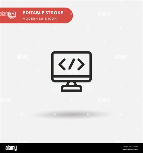 Code Simple Vector Icon Illustration Symbol Design Template For Web