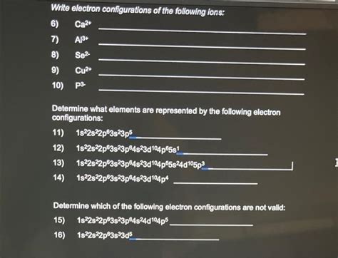Solved Determine What Elements Are Represented By The