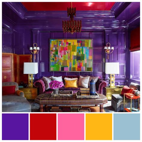 Hue Dissonance Features In This Interior Colour Scheme The Multiple High Chroma Contrasting