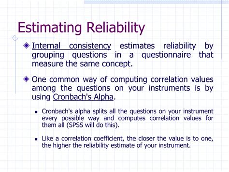 Reliability And Validity PPT