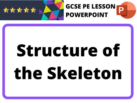 Gcse Pe Skeleton Structure Powerpoint Teaching Resources