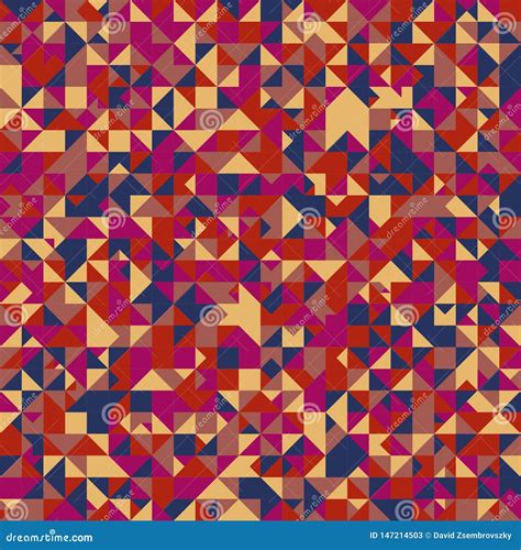 Abstract Polygonal Geometrical Triangle Mosaic Pattern Background Stock Vector Illustration Of