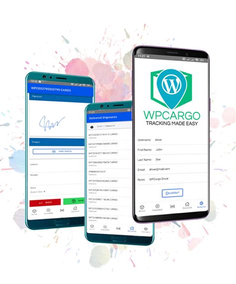 Logistic Mobile App WPCargo Track Trace System