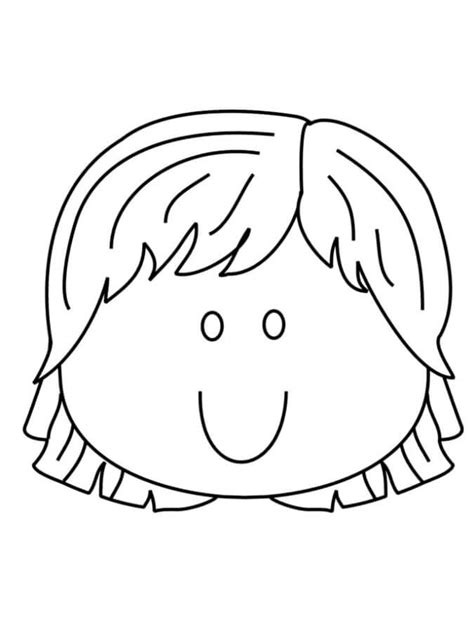 Smiley Face Girl Coloring Page Download Print Or Color Online For Free