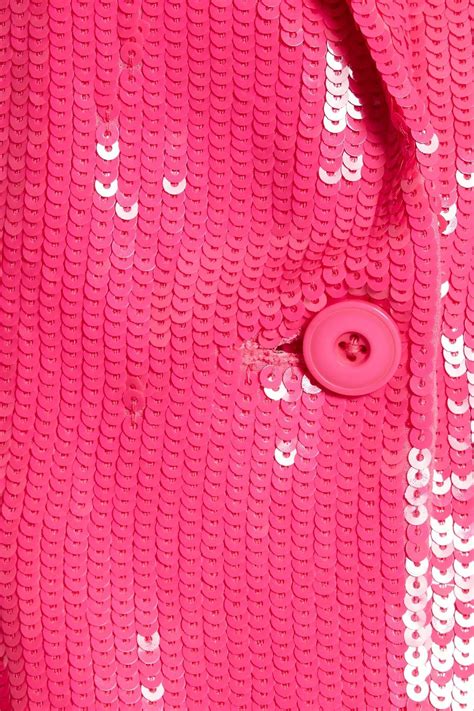 Alice Olivia Macey Sequined Woven Blazer The Outnet