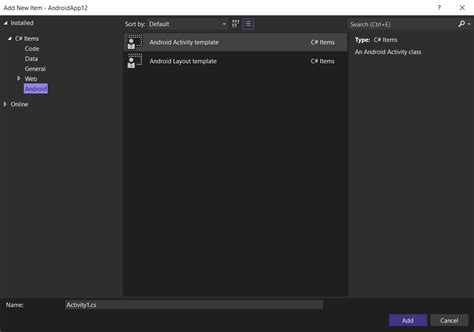 android items template is missing for android project · issue 7231 · dotnet android · github