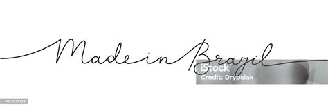 브라질산 연속 한 줄의 단어 문구 그림의 미니멀리스트 그림 브라질 국가 연속 한 줄 그림입니다 고급에 대한 스톡 벡터 아트 및 기타 이미지 Istock