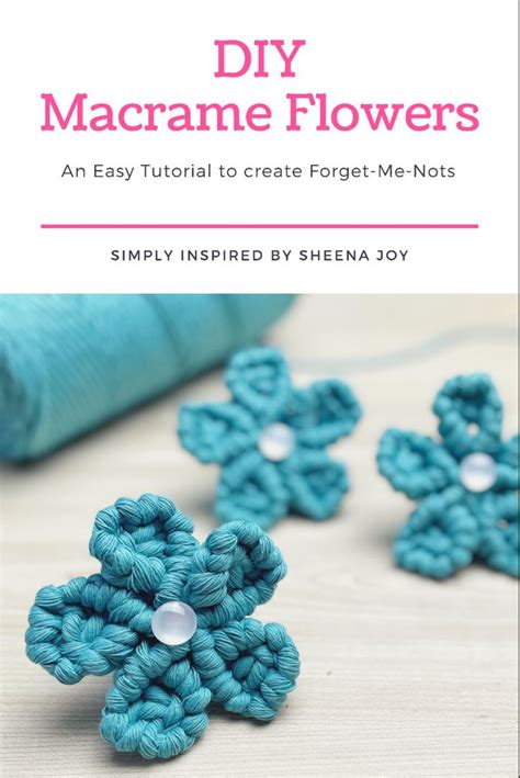 EASY Macrame Flower Tutorial In 2024 Macrame Diy Macrame Plant Hanger Patterns Macrame Tutorial