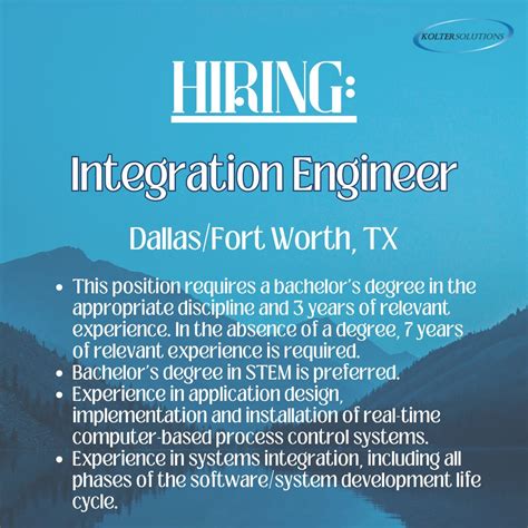 Hiring Hiringnow Integrationengineer Integrationengineering