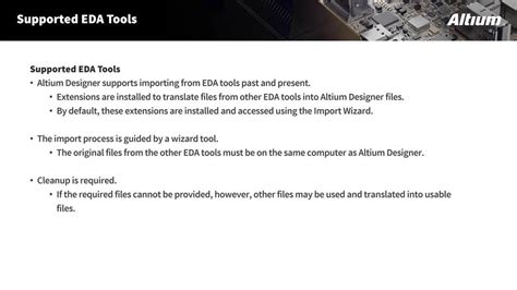 IMPORTING OVERVIEW D3 Altium
