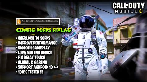 CONFIG 90FPS FIX LAG LOW END DEVICE CONFIG CODM SEASON 7 YouTube