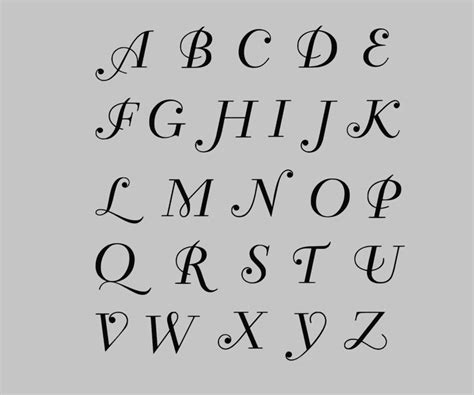 Fancy Uppercase Letters