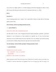 CS 1101 Learning Journal Unit 1 Docx Learning Journal Unit 1 1 As We Know By Chapter Python Is