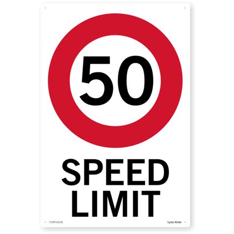 Traffic 50km Speed Limit Safety Sign Safetradie