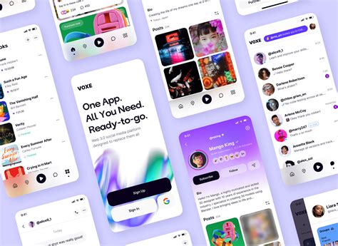 Social Media Platform Ui Ux Design Development Behance
