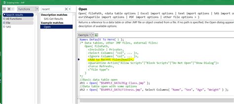 Solved How Can I Open A Jmp File Without Leaving A Record In The From