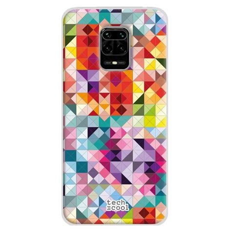 Techcool Capa Para Xiaomi Redmi Note 9s Cores Minicuadros Vers1 F