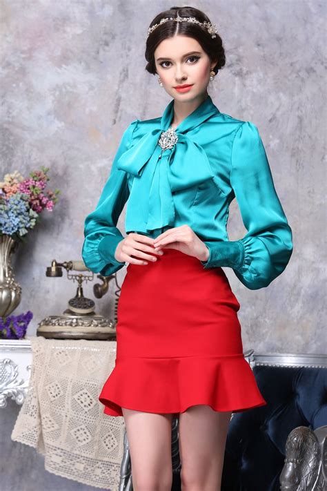 Satin Bow Blouse Beautiful Blouses Bow Blouse Satin Bow Blouse