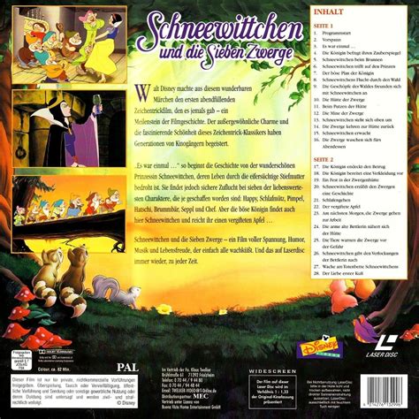 Ofdb Schneewittchen Und Die Sieben Zwerge 1937 Laserdisc Klaus