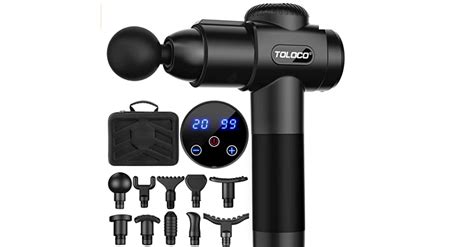 Toloco Massage Gun Upgrade Percussion Muscle Massage Gun Only 6650 Shipped Reg 120