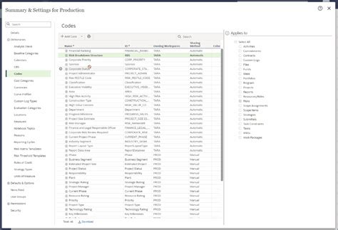 How To Create Codes In Oracle Primavera Cloud Taradigm