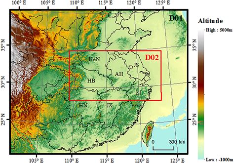 Weather Research And Forecasting Simulation Domain With Doublelayered