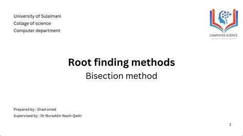 Root Finding Method Bisection Method Youtube