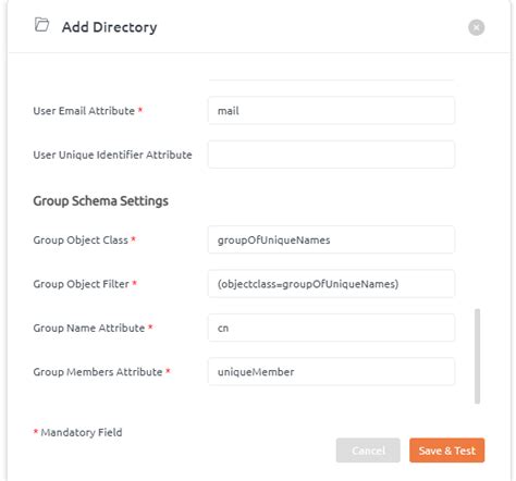 LDAP Configuration Code Quality Docs
