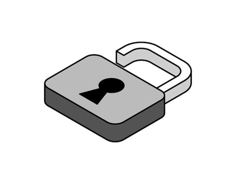 Premium Vector Lock Isometric Design Icon Vector Web Illustration 3d Colorful Concept