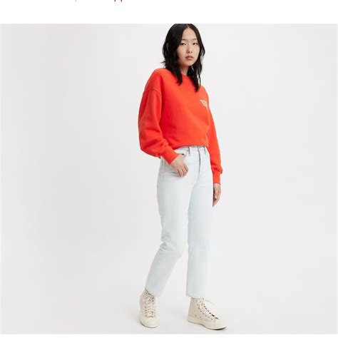 Levis Wedgie Straight Ripped Jean Gem