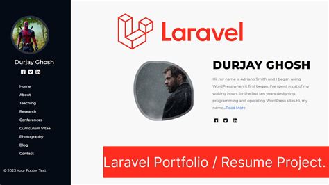 Laravel Portfolio Resume Project How To Create Portfolio Using