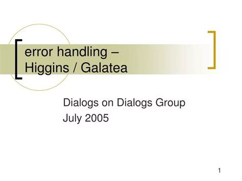 Ppt Exploring Error Handling In Spoken Dialogue Systems A Research Overview Powerpoint