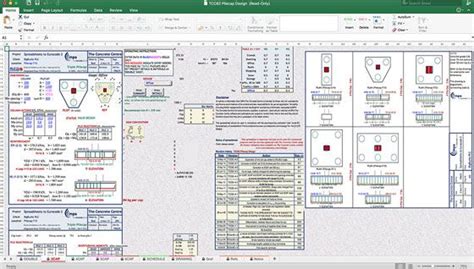 Excel Engineering Spreadsheet Structural Design Spreadsheet Civil