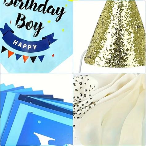 Набір Для Вечірки З 7 Предметів З Милим Собачим Дизайном Бандана Капелюх Краватка метелик