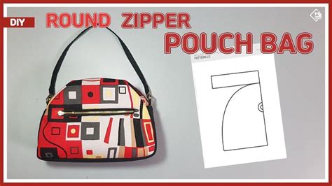 Diy Round Zipper Pouch Bag Mini Handbag Free Pattern 라운드 지퍼파우치 백