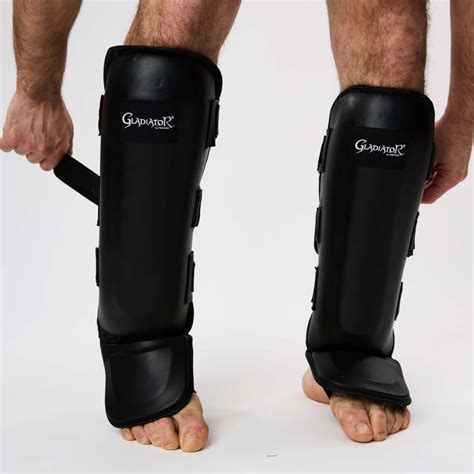 Proforce Gladiator Mma Muay Thai Shin And Instep Guard Black Martial