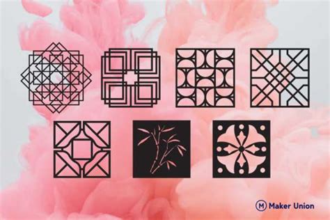 Square Wall Decor Free DXF Files Maker Union