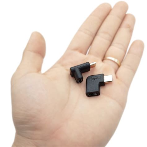 Đầu chuyển đổi USB 3 1 Type C Nam sang USB 3 1 Type C Nữ 90 độ Nshop
