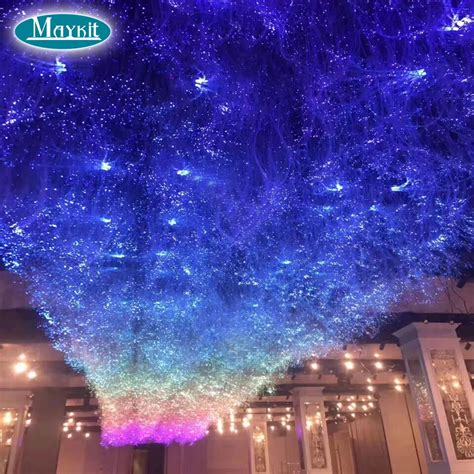 maykit chic luminous cloud fiber optic ceiling light with 32w rgbw dmx
