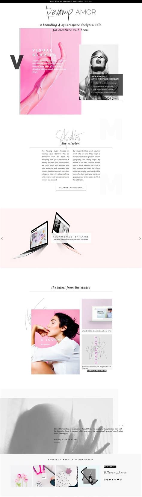 Squarespace Web Design For Bloggers And Entrepreneurs Custom Branding