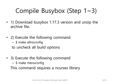 PPT How To Build Busybox With G Cov PowerPoint Presentation Free Download ID 2495497