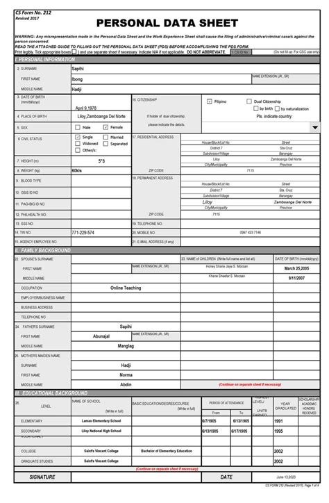 Pds Example Pds Print Legibly Tick Appropriate Boxes And Use