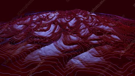 Topographical Map Animation Stock Video Clip K Science Photo Library