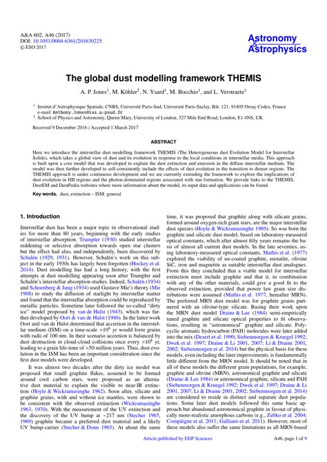 Pdf The Global Dust Modelling Framework Themis